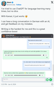Chat AI Companions at Kansei: Master Your Target Language!